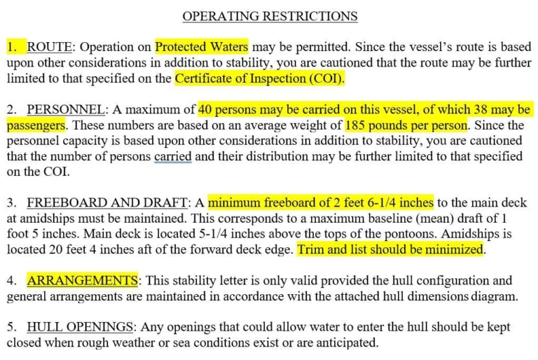 Stability Letters Explained - DMS Marine Consultant